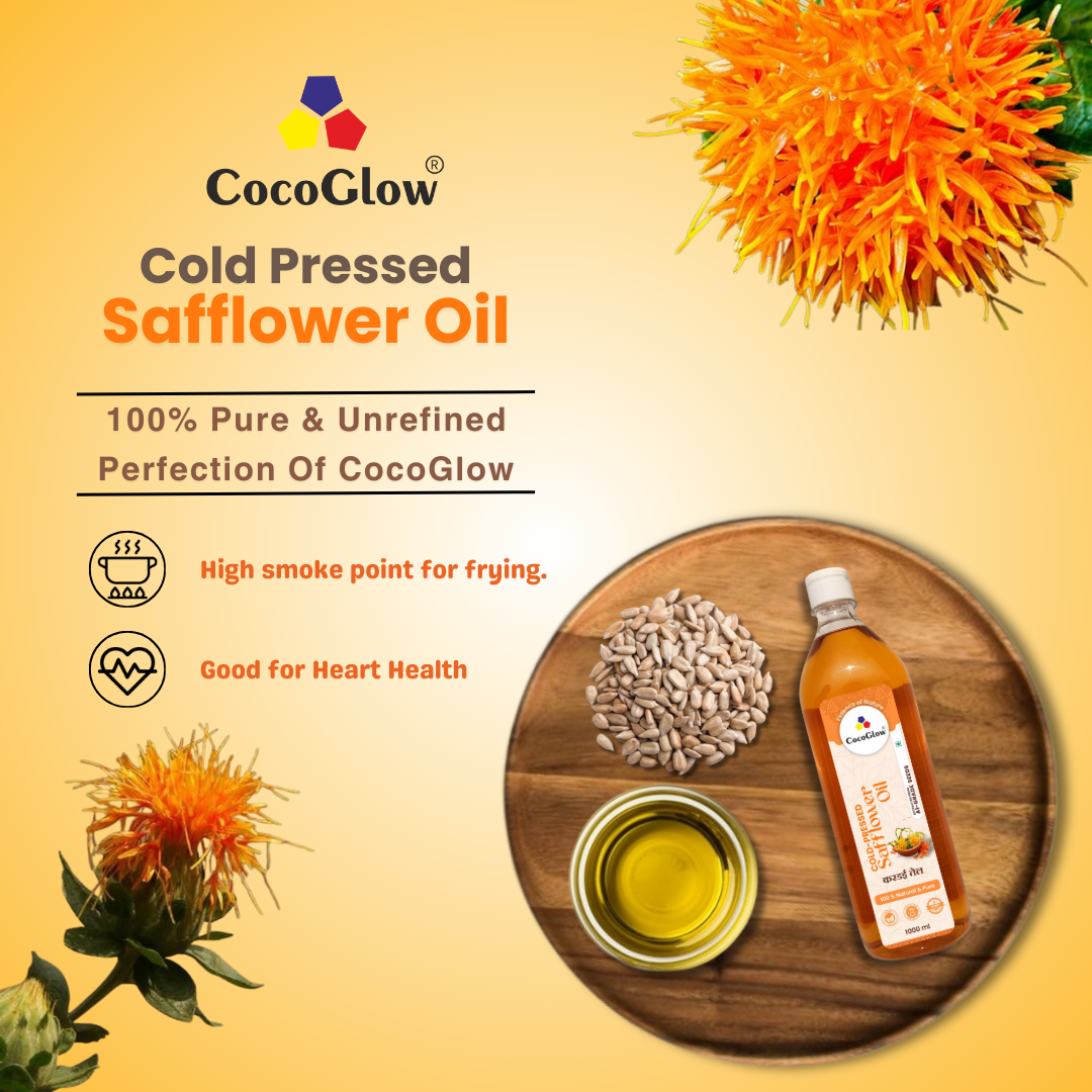 Cold Pressed Safflower Oil - CocoGlow